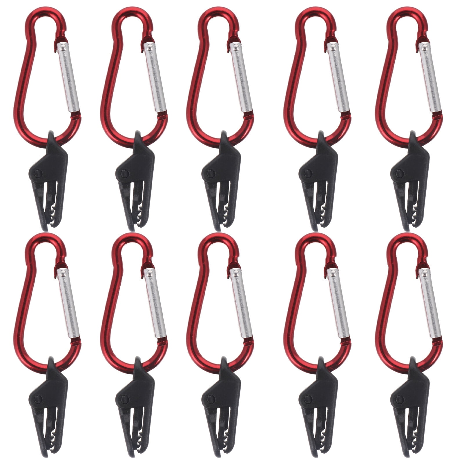 WRISTBIQUE Awning Shade Clips Tent Clips Red Plastic 10 Sets for ...