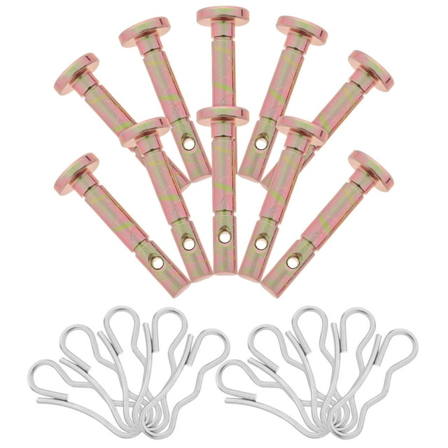 FRCOLOR 10 Sets Shear Pins and Cotters Snow Blower Replacement Parts ...