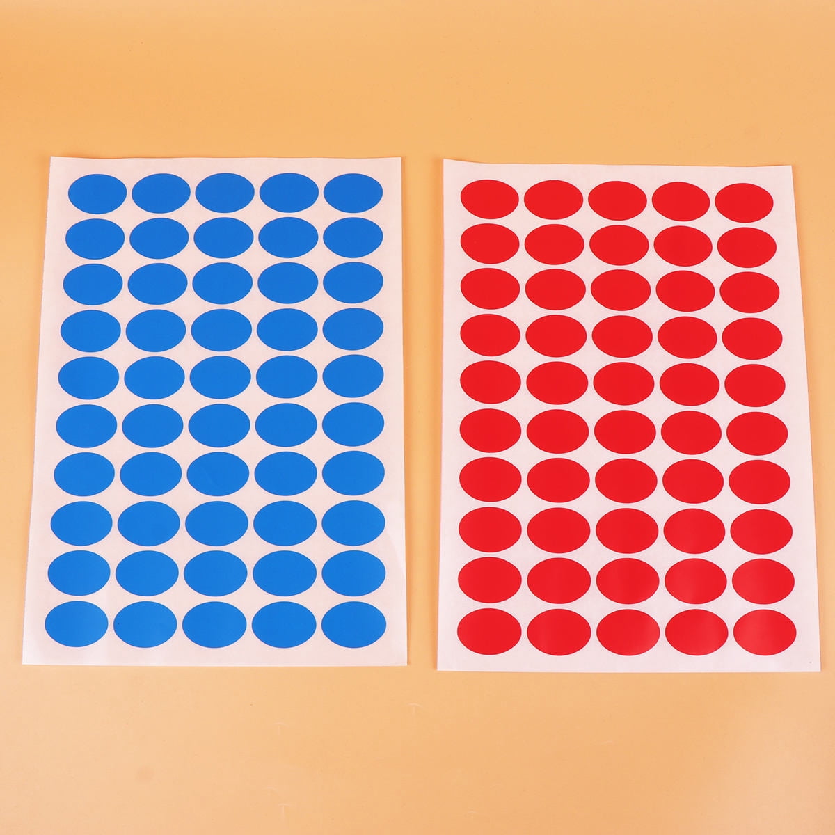 FRCOLOR 10 Sheets A4 Colorful Label Paper Round Adhesive Gift Label ...