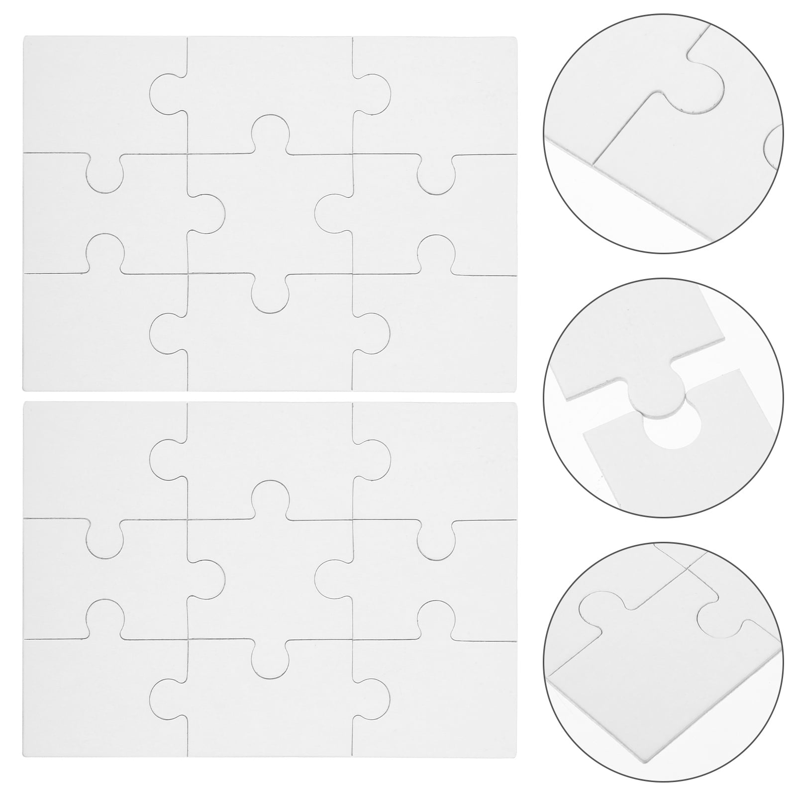 FRCOLOR 10 Sheets Blank Coloring Puzzle Doodling Puzzles Paper Child ...