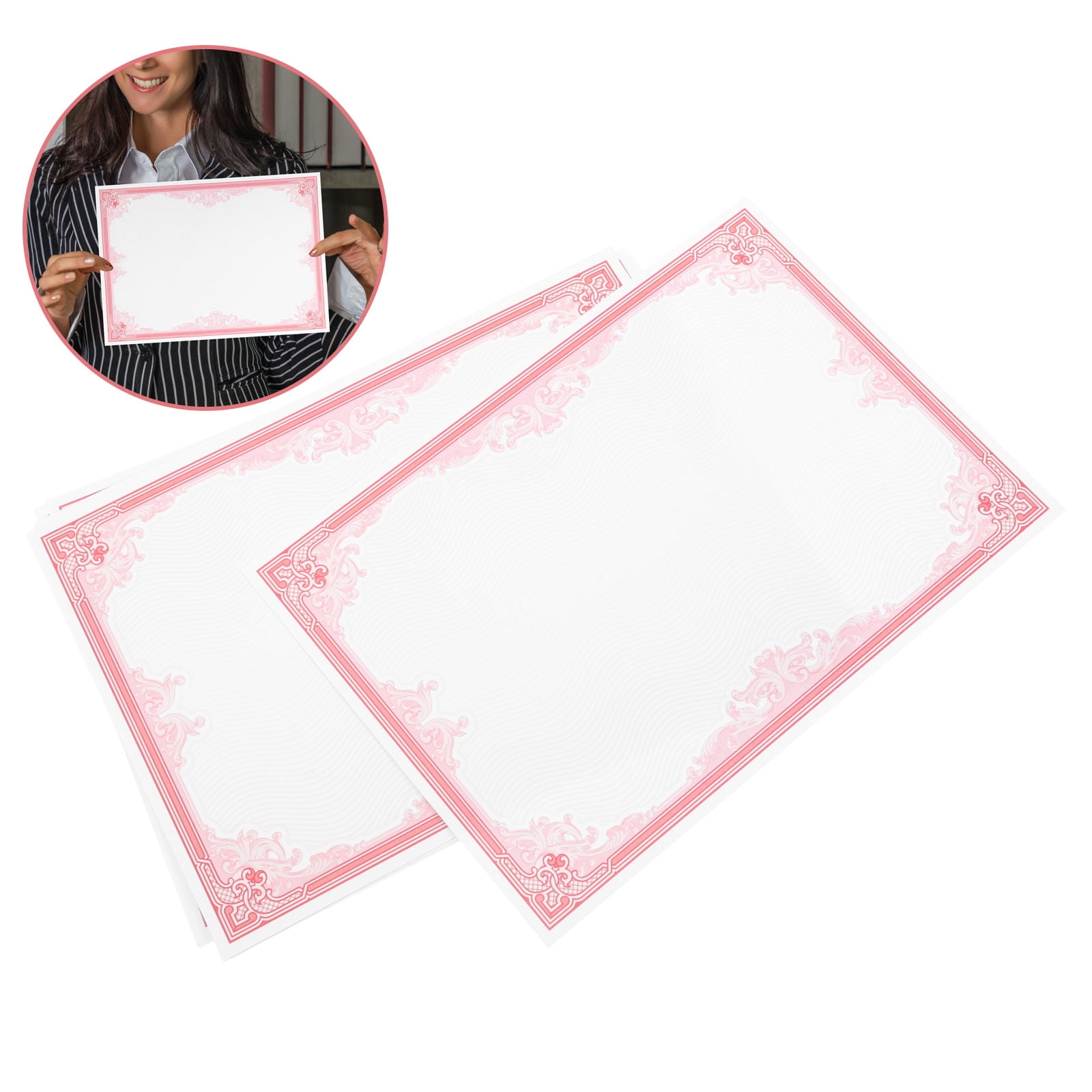 FRCOLOR 10 Sheets of Printable Blank Certificate Paper DIY Certificate ...