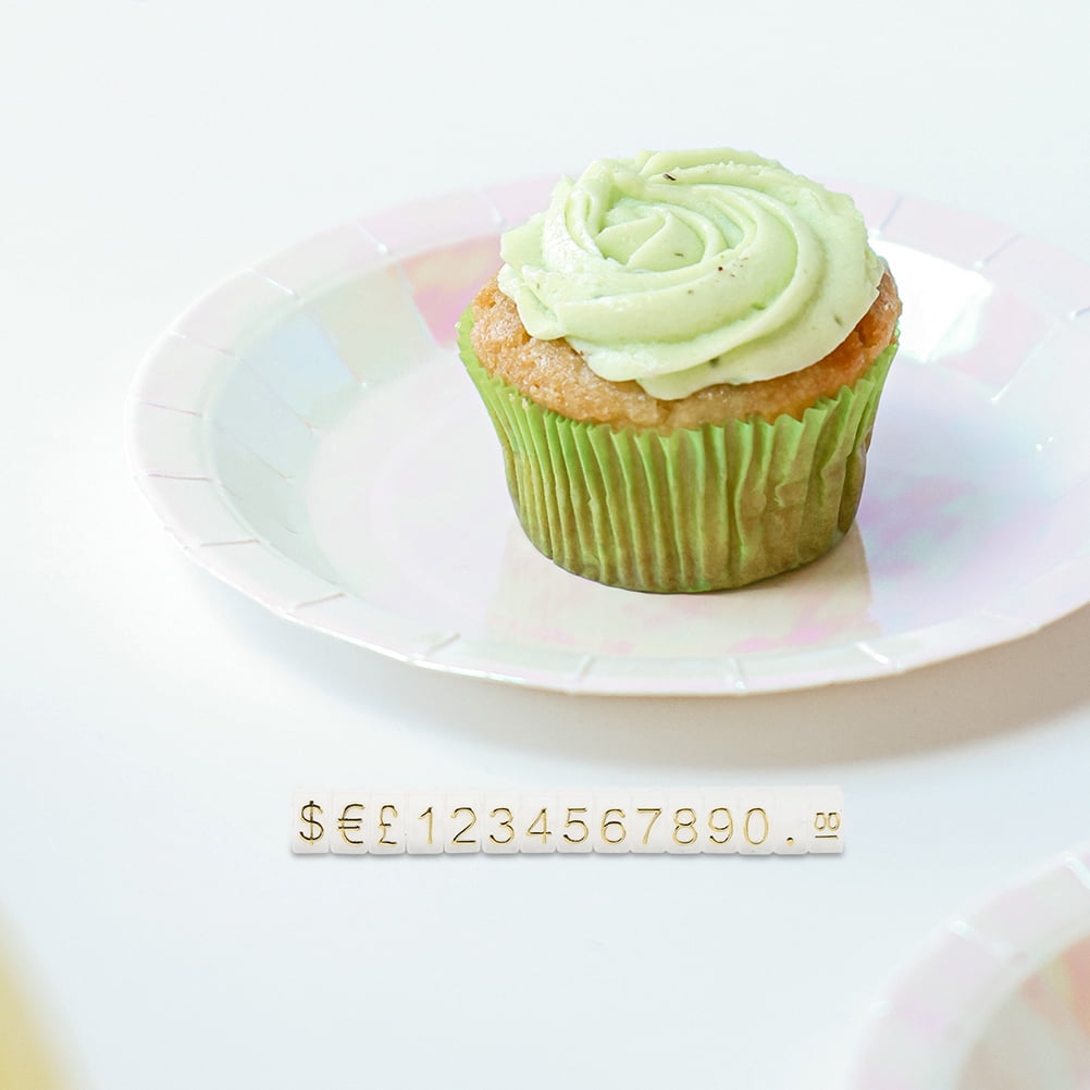 FRCOLOR 10 Strings Adjustable Price Tag Cube Pricing Display Stand with ...