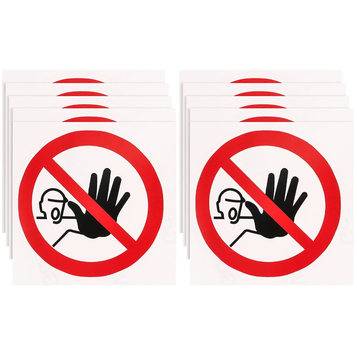FRCOLOR 10 pcs No Entrance Signs Do Not Entrance Signs Self-adhesive ...