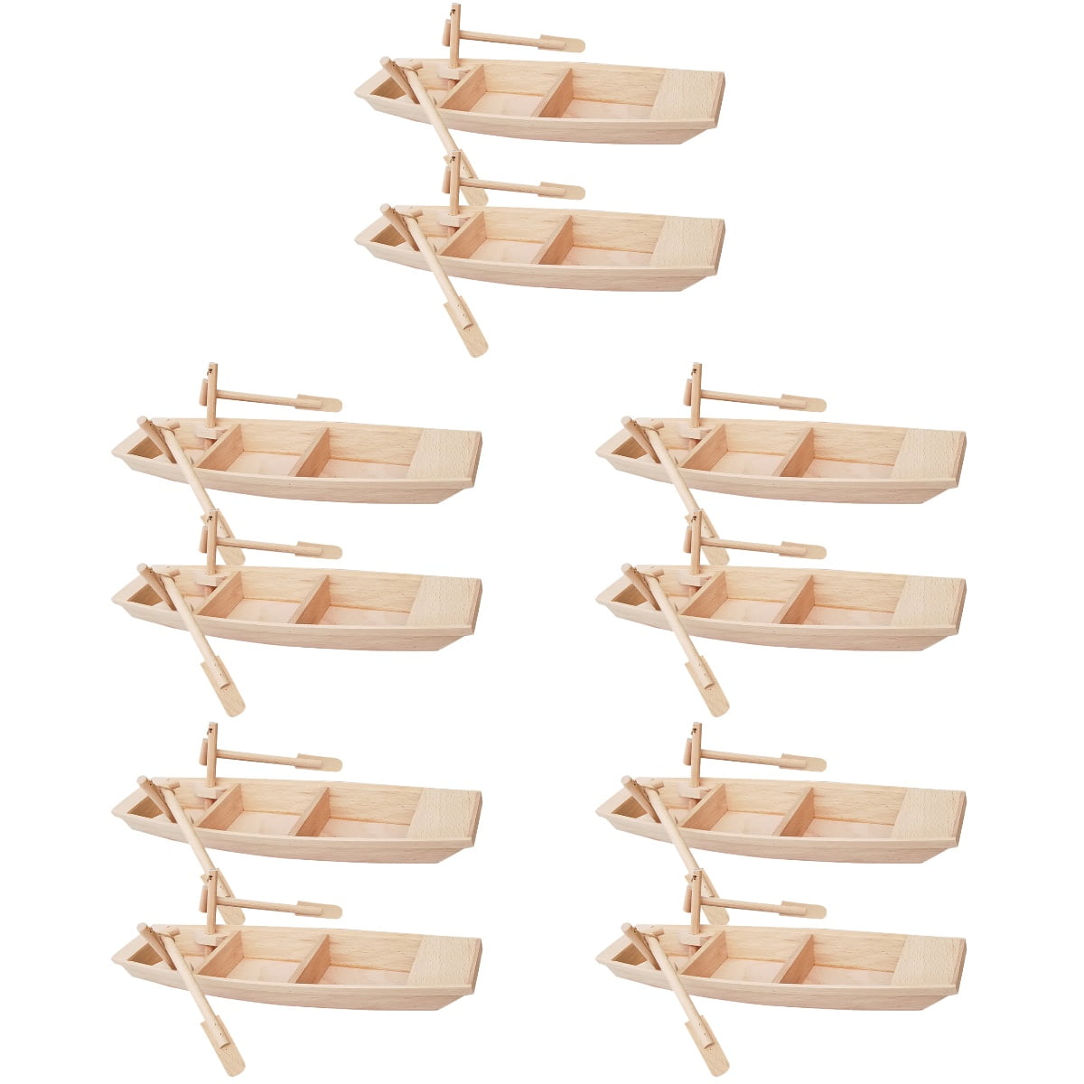 FRCOLOR 10 pcs Unfinished Wood Model Miniature Sailboat Sail Ship ...