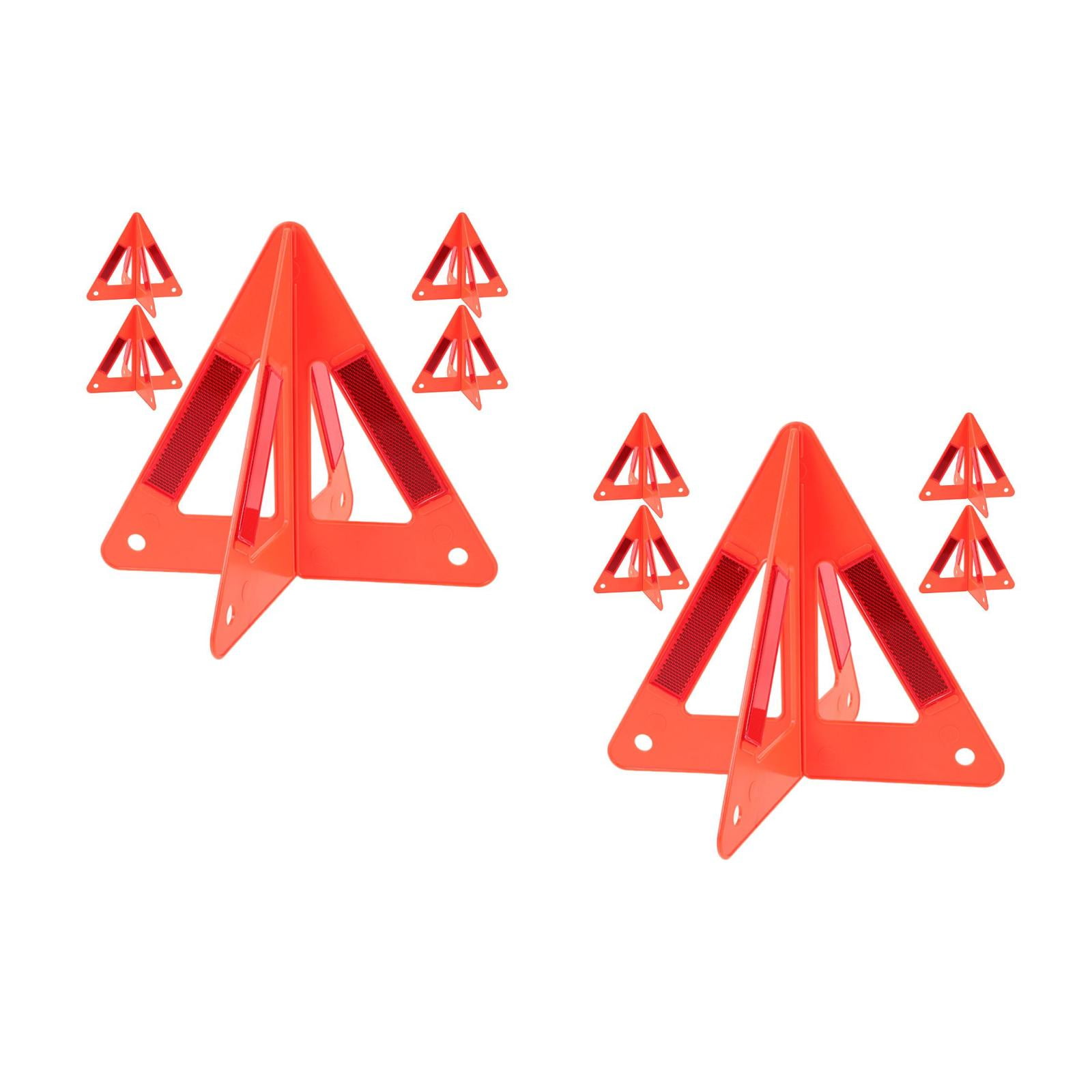 FRCOLOR 10 pcs Warning Triangle Reflective Roadside Emergency Triangles ...