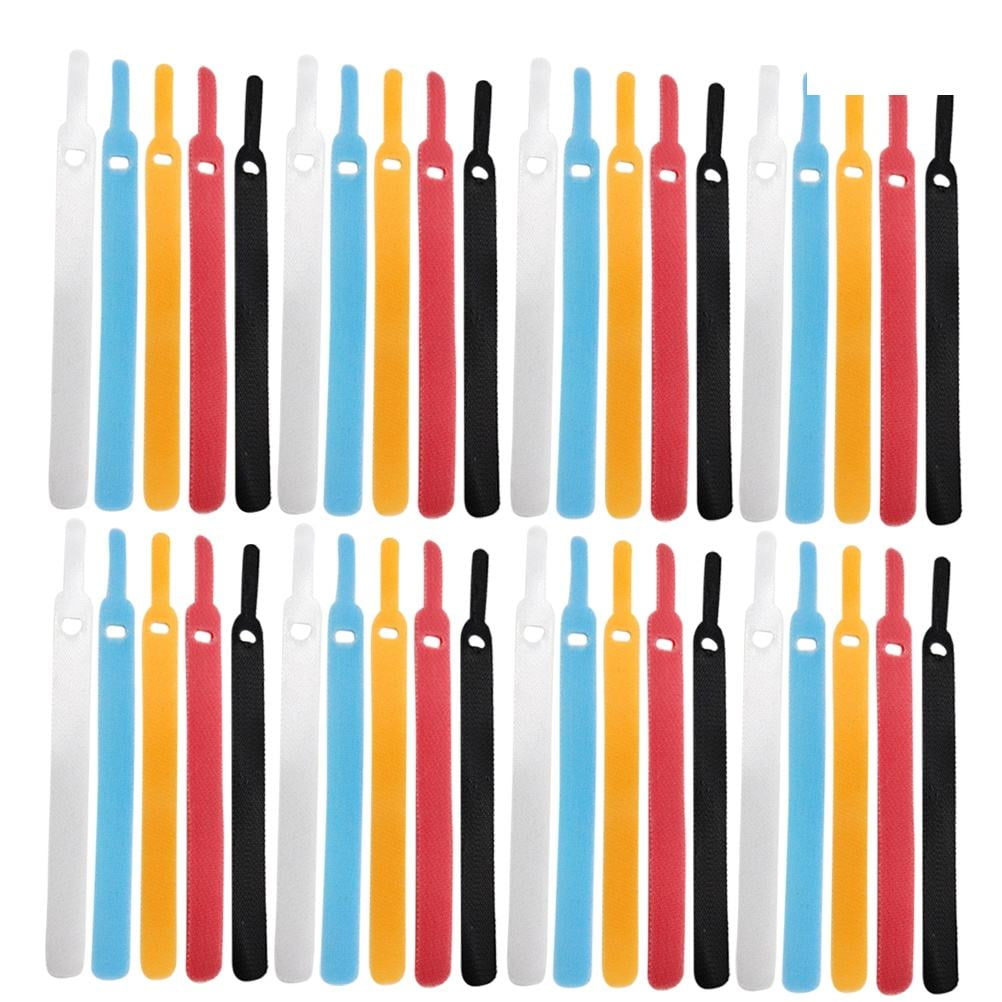 FRCOLOR 100 Pcs Assorted Color Cable Ties for Cable Organizing Nylon ...