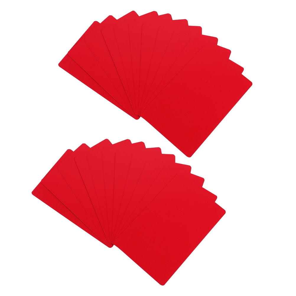 FRCOLOR 100 Pcs Business Card Aluminum Blank Nameplates Making Cards ...