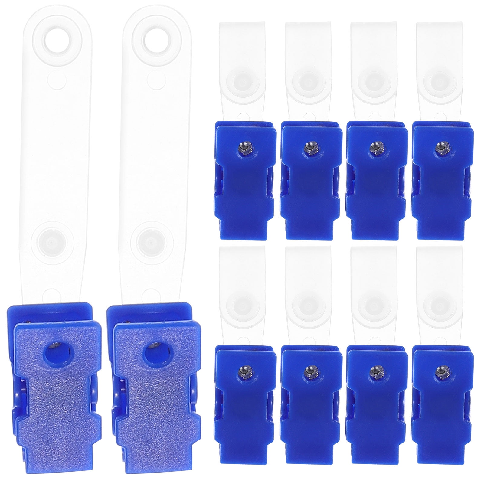 FRCOLOR 100 Pcs Multiple Holders Flat Card Sleeves Clips Work Man Blue ...