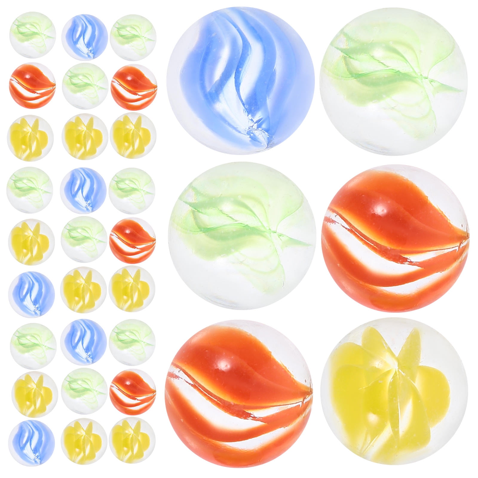 FRCOLOR 100 Pcs Marbles for Game Pebbles Crafts Decorative Spheres ...
