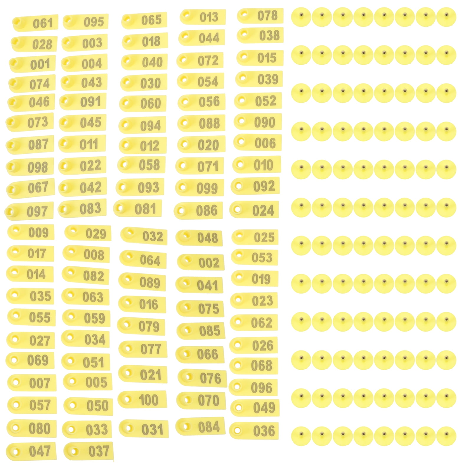 FRCOLOR 100 Pcs Pig Ears for Dogs Ox Sheep Tag with Words Tags ...