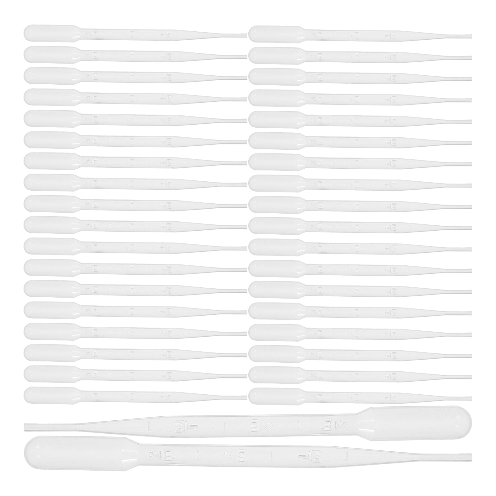 FRCOLOR 100 Pcs Pippets Dropper Plastic Droppers Pipettes Transparent ...