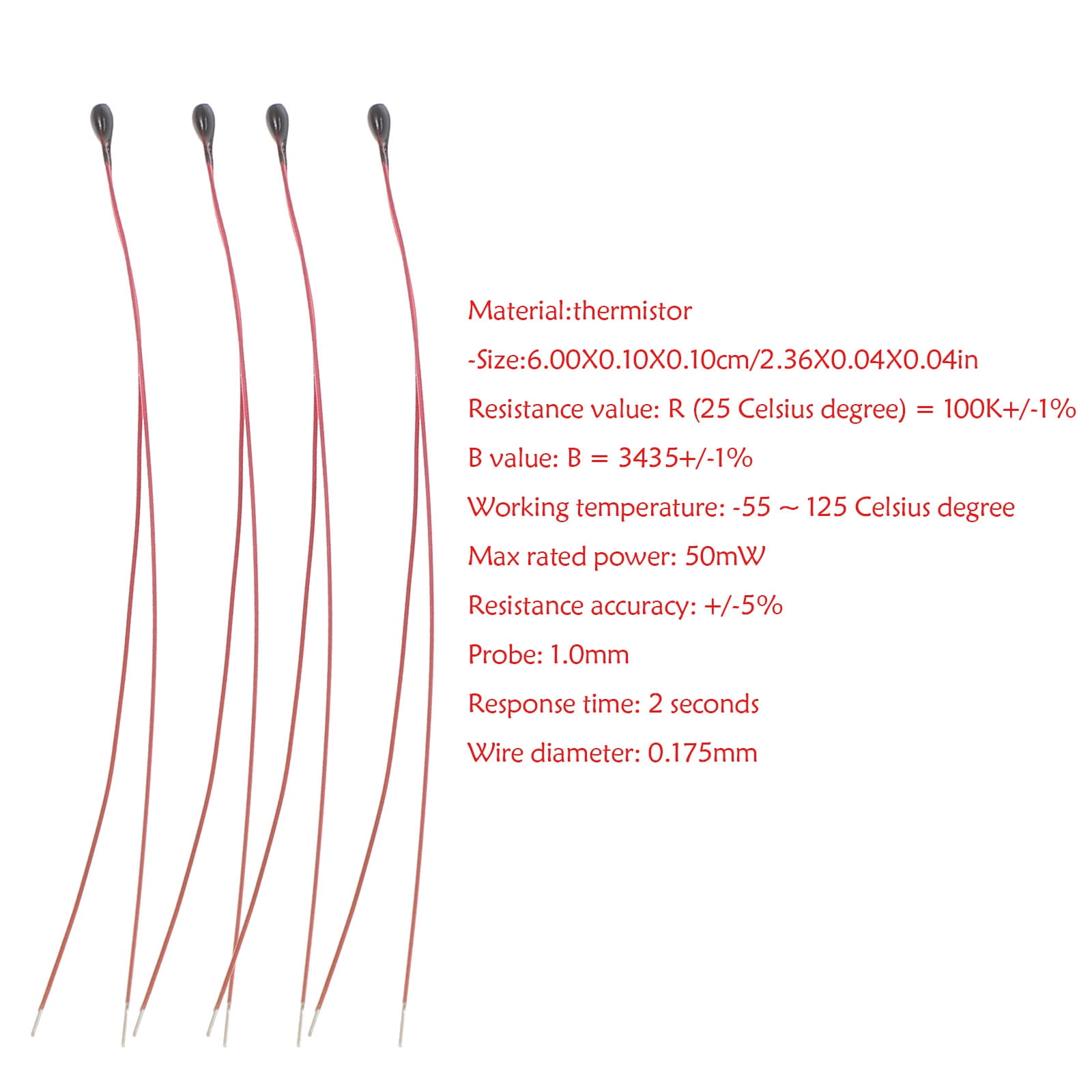 FRCOLOR 100 Pcs Temperature Sensors Current Limiter Negative ...