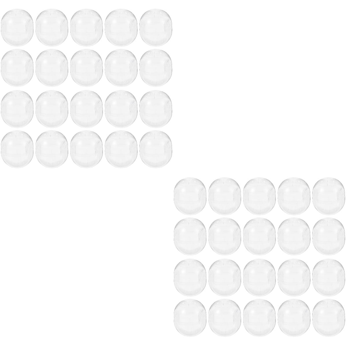 FRCOLOR 100 Pcs Transparent Fillable Ball Vending Machine Capsules ...