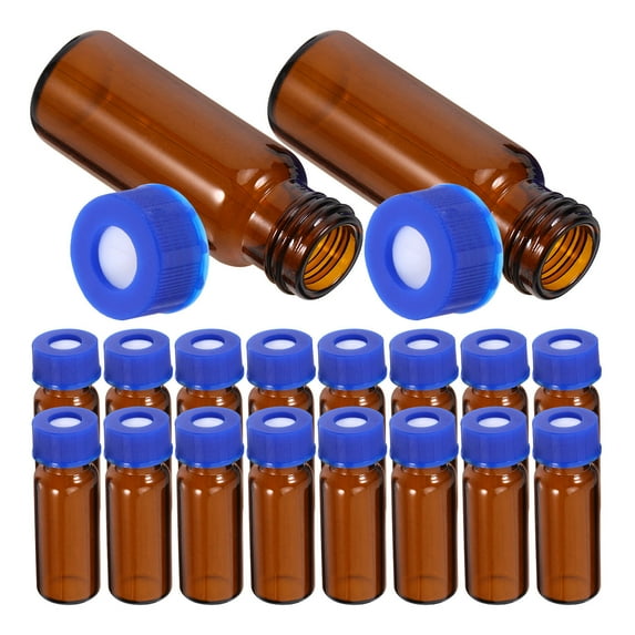 FRCOLOR 100 Pcs Vial Test Tubes with Lids Sample Bottle Cap Mini Empty ...
