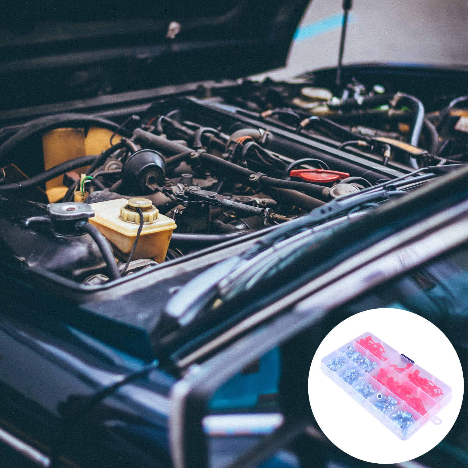 FRCOLOR 100 Pcs/set Grease Cap Combination Automotive Fittings for Cars ...