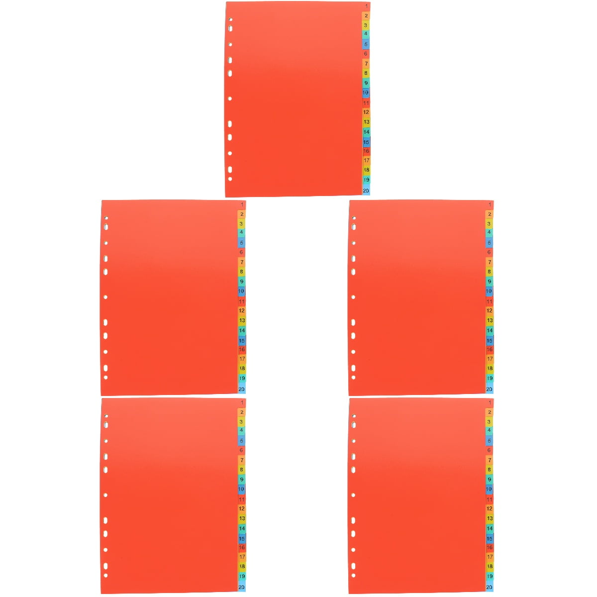 FRCOLOR 100 Sheets A4 File Divider Notebook Divider School Binder ...