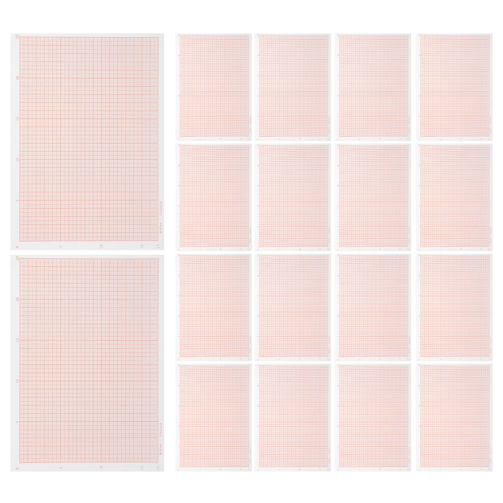 FRCOLOR 100 Sheets Coordinate Paper A4 Grid Graph for Students Painting ...