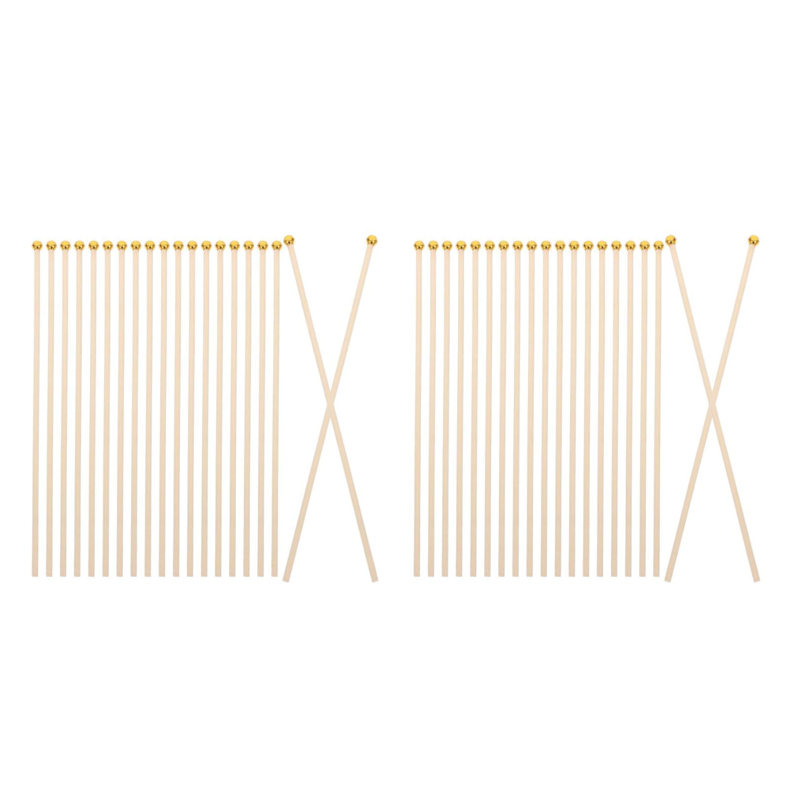 FRCOLOR 100 pcs Flag Poles Flagpole Sticks Mini Wooden Flag Sticks ...