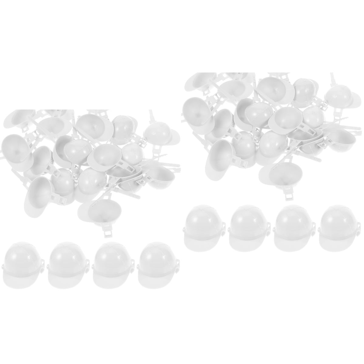 FRCOLOR 100 pcs Miniature Construction Hat Small Helmet Model Doll ...