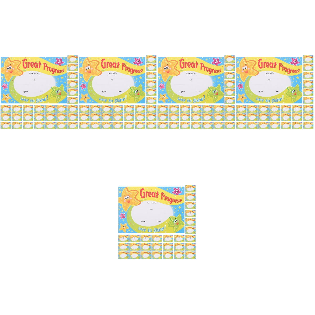 FRCOLOR 1000 Sheets of Kids Award Certificates Cartoon Certificate of ...
