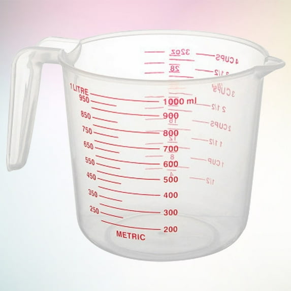 FRCOLOR 1000ml Liquid Measuring Cups Baking Tools Kitchen Tools Plastic ...