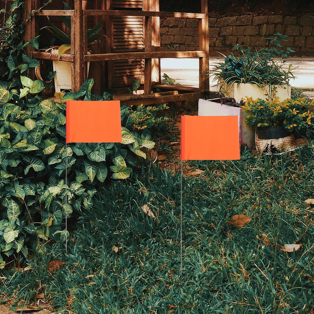 FRCOLOR 100Pcs Irrigation Flags Marker Flags for Lawn Lawn Flag Marker Landscape Flag Yard Flag ...