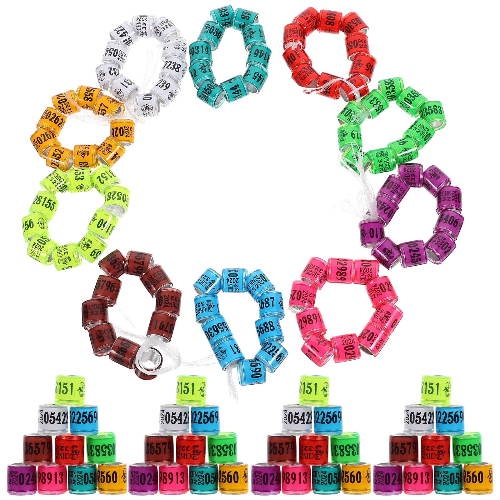 FRCOLOR 100 Pcs Private Pigeons Marker Clip Leg Wicker Baskets ...