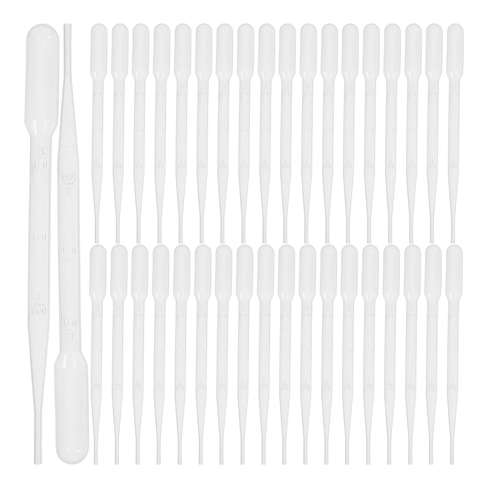 FRCOLOR 100pcs 3ml Clear Plastic Pipettes for Essential Oils Science ...