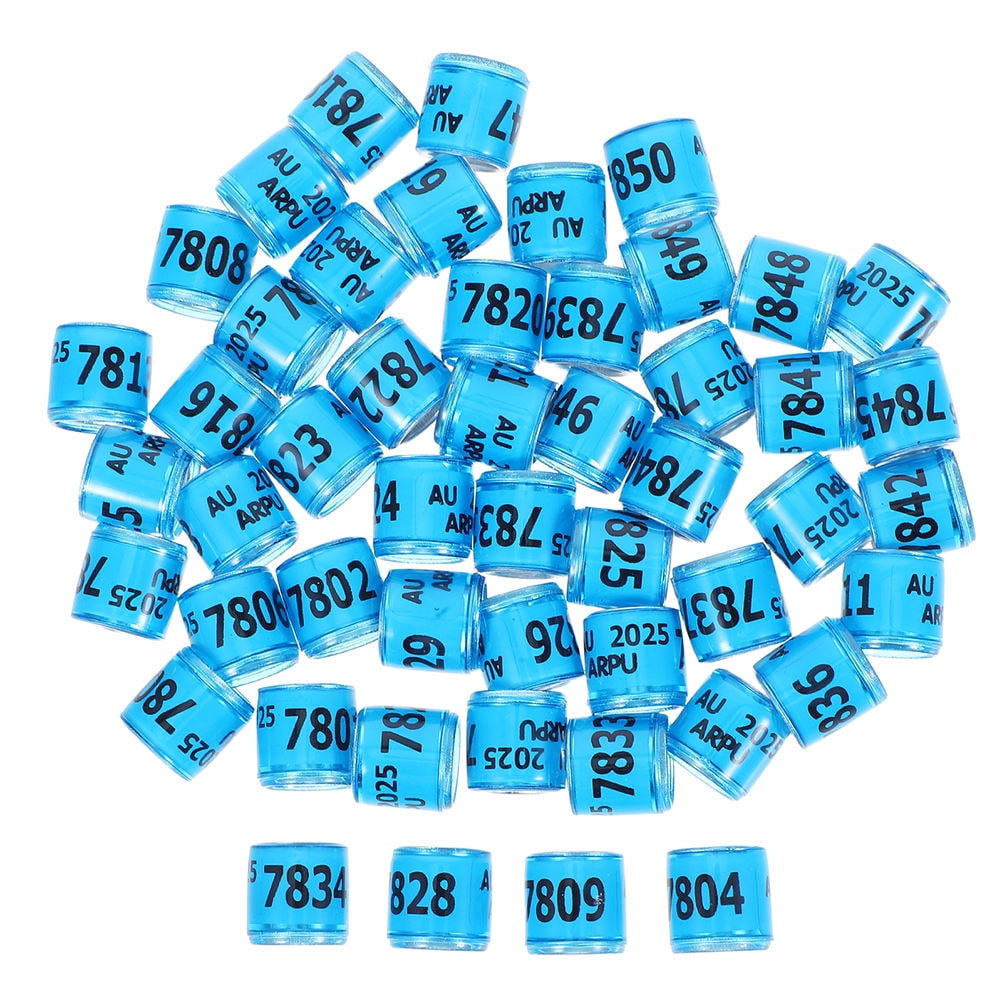 FRCOLOR 100pcs Chicken Birds Leg Rings Quail Leg Bands Numbered Chicken ...