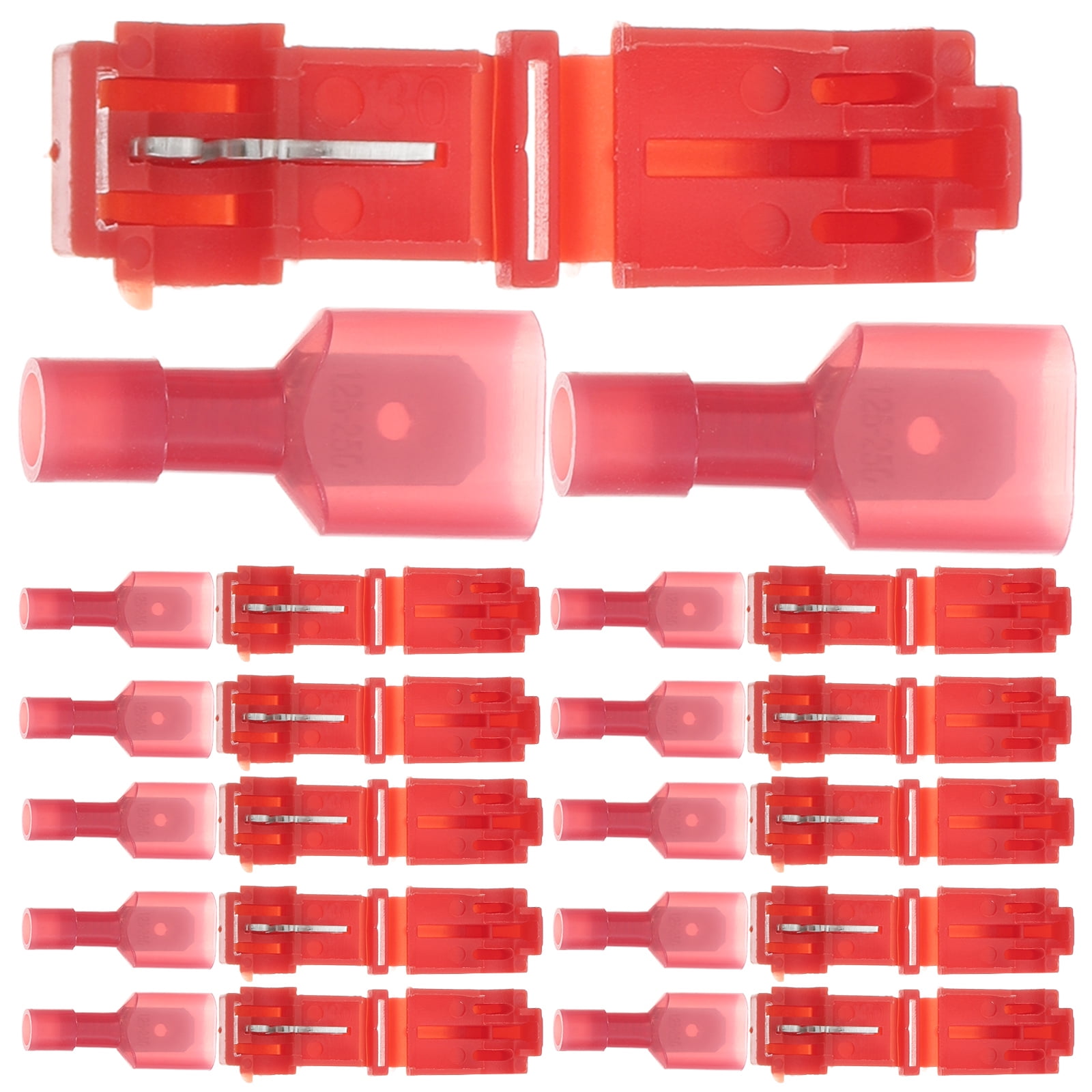 FRCOLOR 100pcs Connectors For Wiring Quick Disconnect Electrical Spade ...