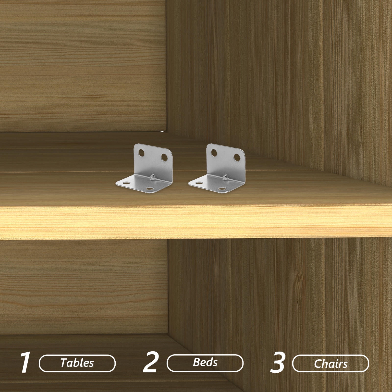 FRCOLOR 100pcs L Shaped Metal Corner Brackets For Wood Furniture ...