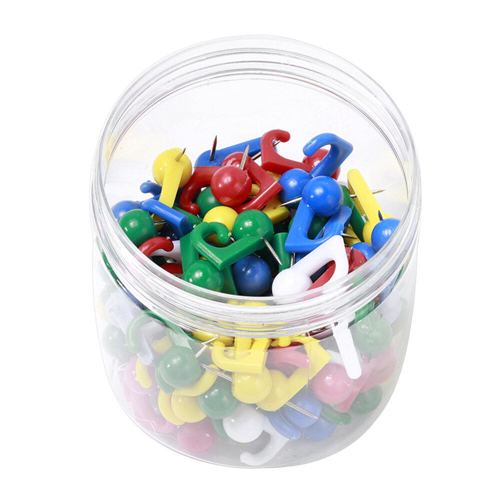 FRCOLOR 100pcs Map Push Pin Clothing Locating Pin Creative Hook ...