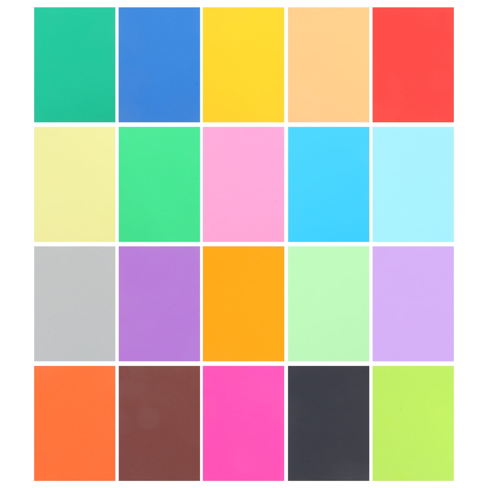 FRCOLOR 100pcs Origami Paper Colorful Square Sheet Colored Copy Paper ...