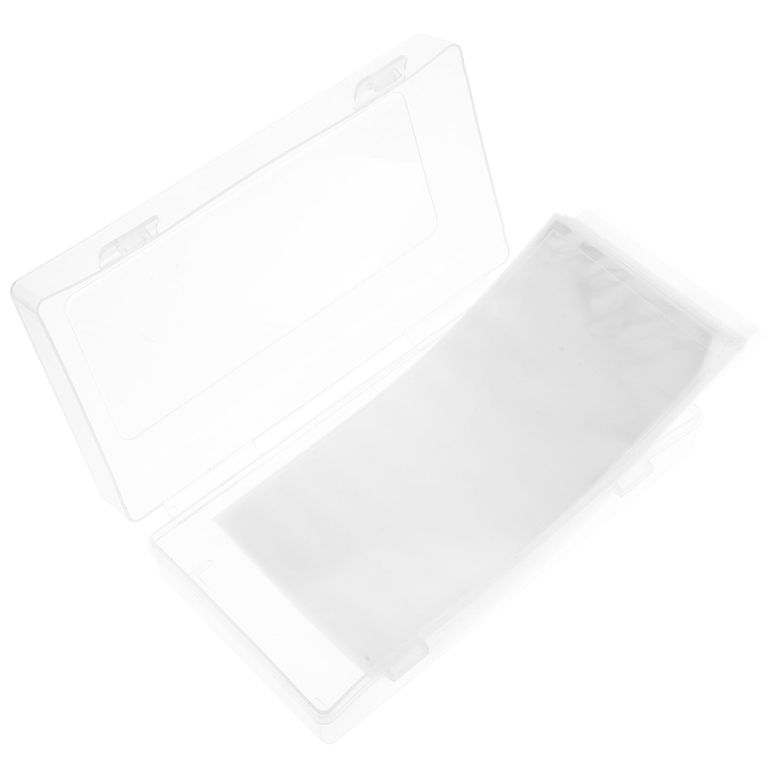 FRCOLOR 100pcs Paper Money Holders With Plastic Storage Case, Clear ...