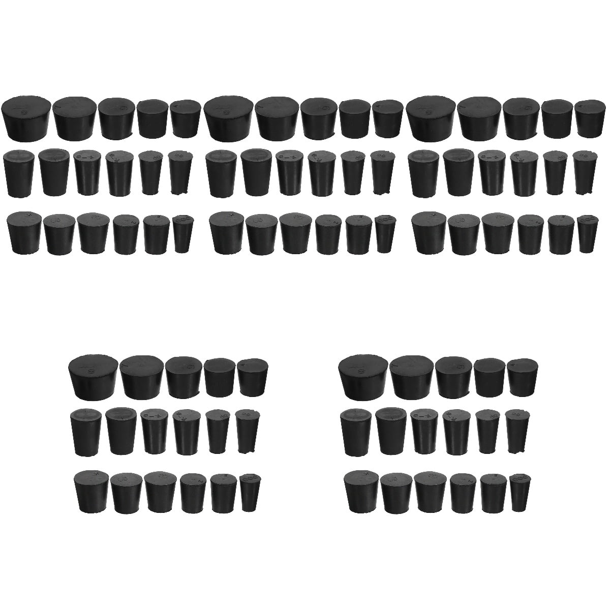 FRCOLOR 105 pcs Test Tube Solid Stoppers Test Tubes Seal Plugs Test ...