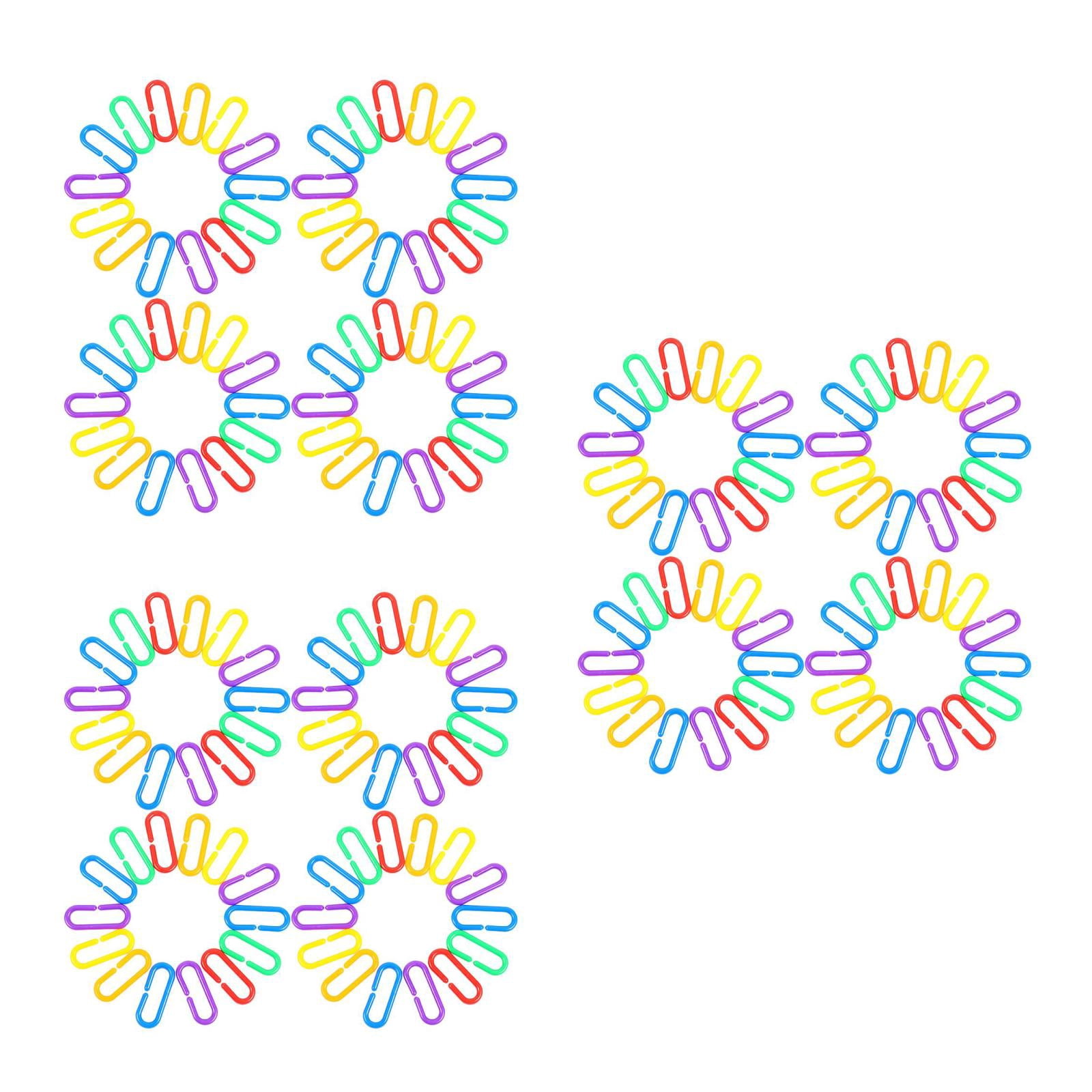 FRCOLOR 1080 pcs Plastic Chain Links C Type Chain Links Connector ...