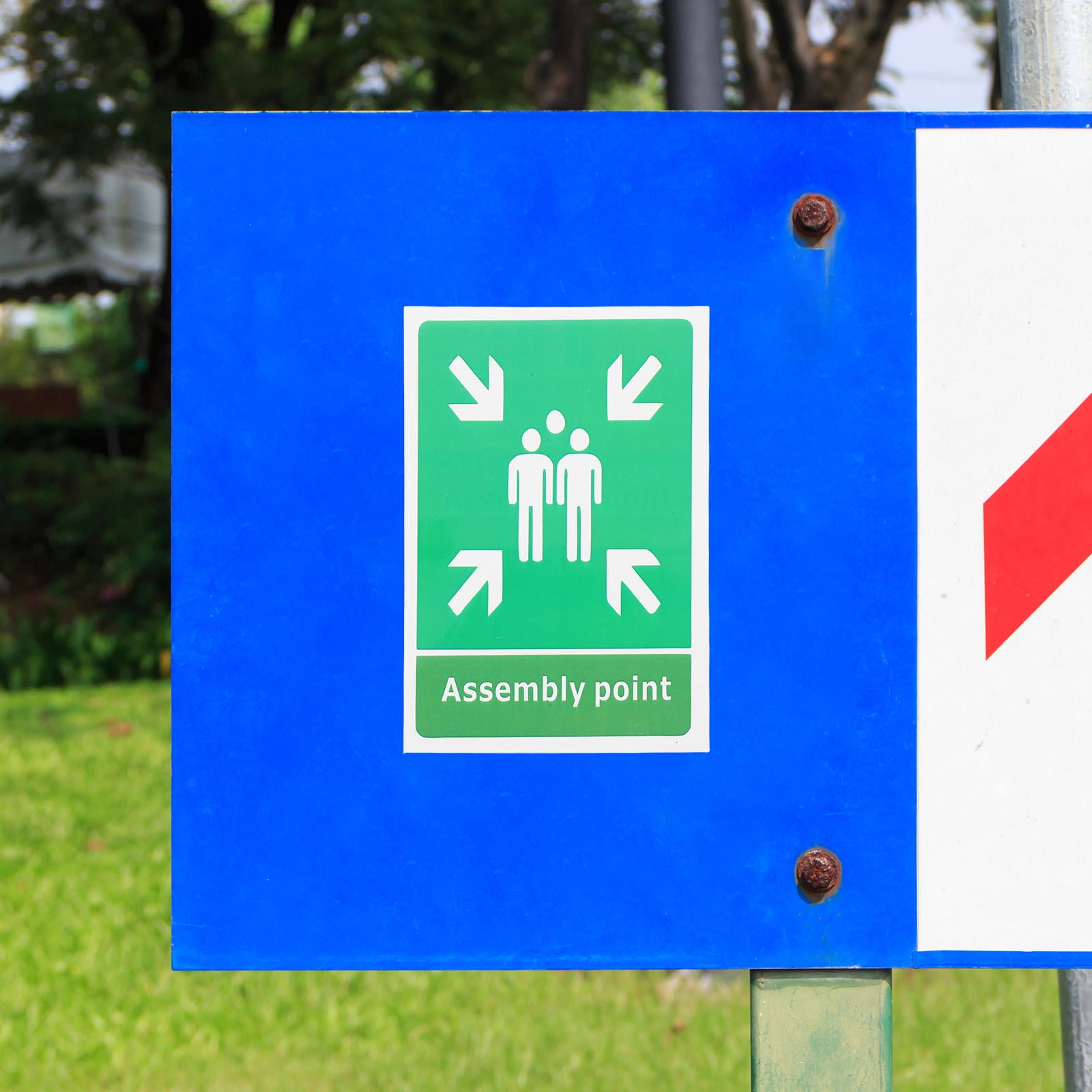 FRCOLOR 10PCS Emergency Exit Sign Stickers Fire Evacuation Assembly ...