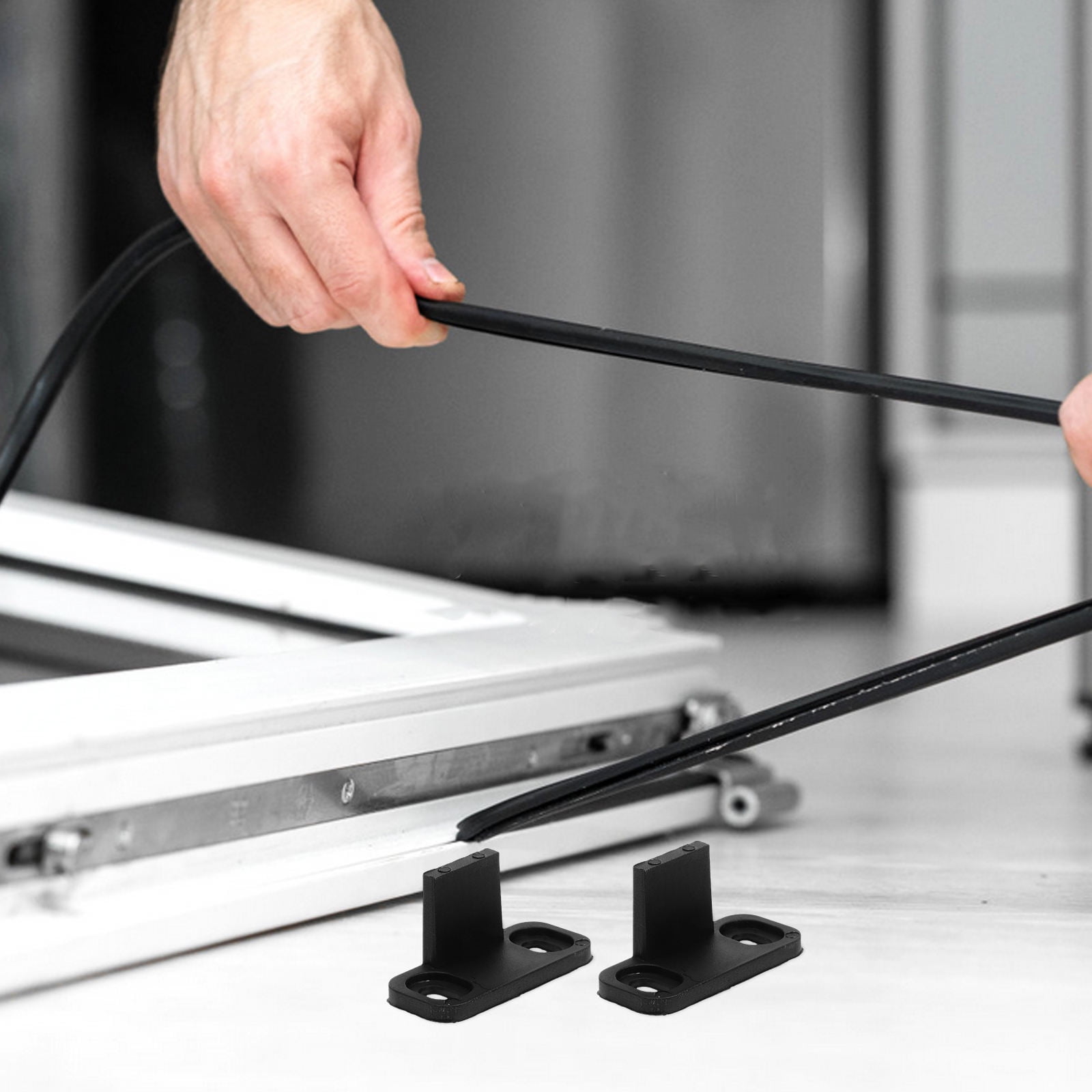 FRCOLOR 10PCS Heavy Duty Sliding Barn Door Floor Guides Easy to Install ...