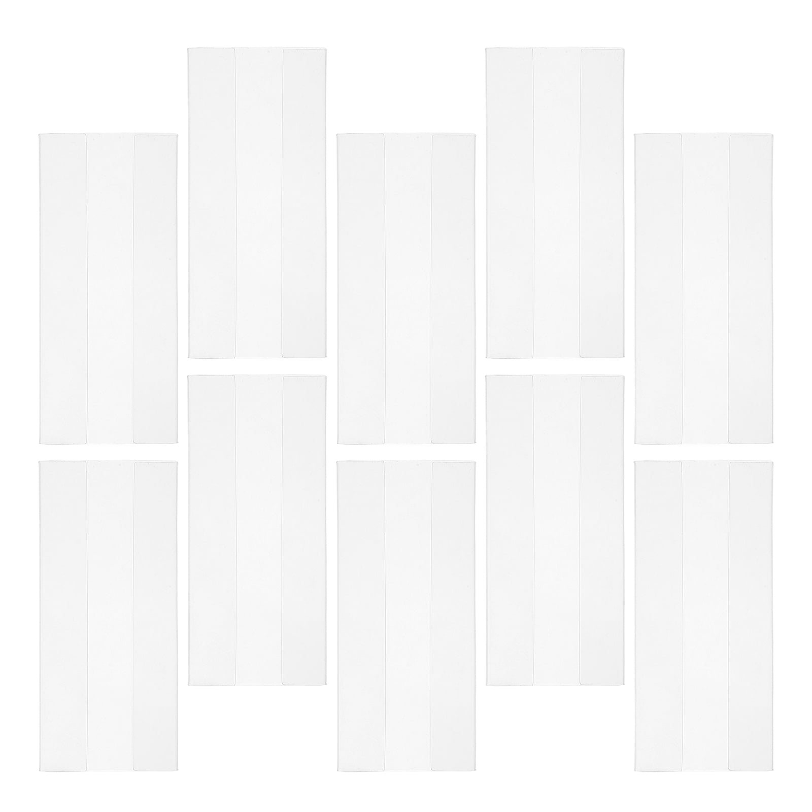 FRCOLOR 10PCS Plastic Clear Tag Index Cardholders Name Card Tag Label ...