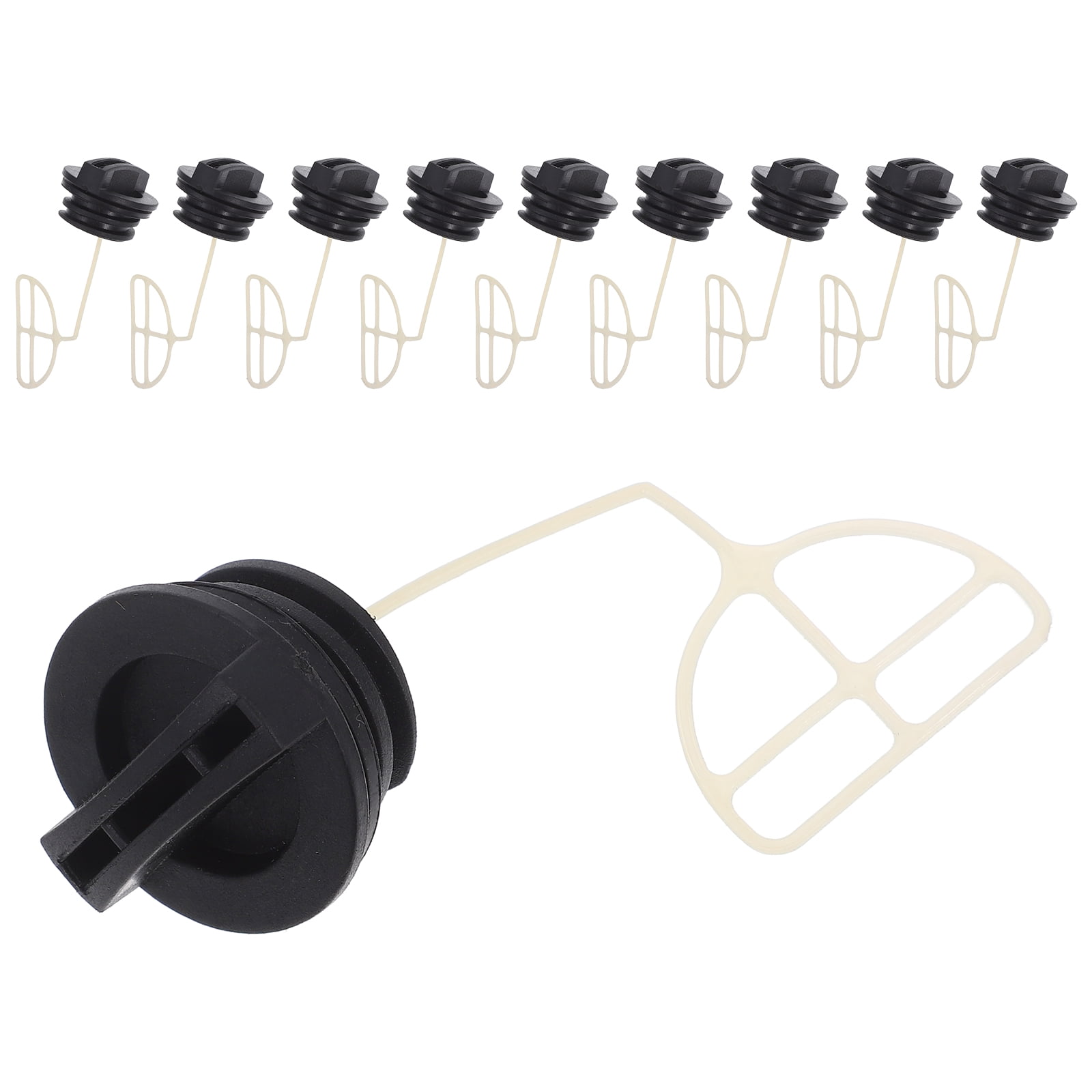 Chainsaw Tank Cap and Oil Cap Replacement Set Black PP Material 10 ...