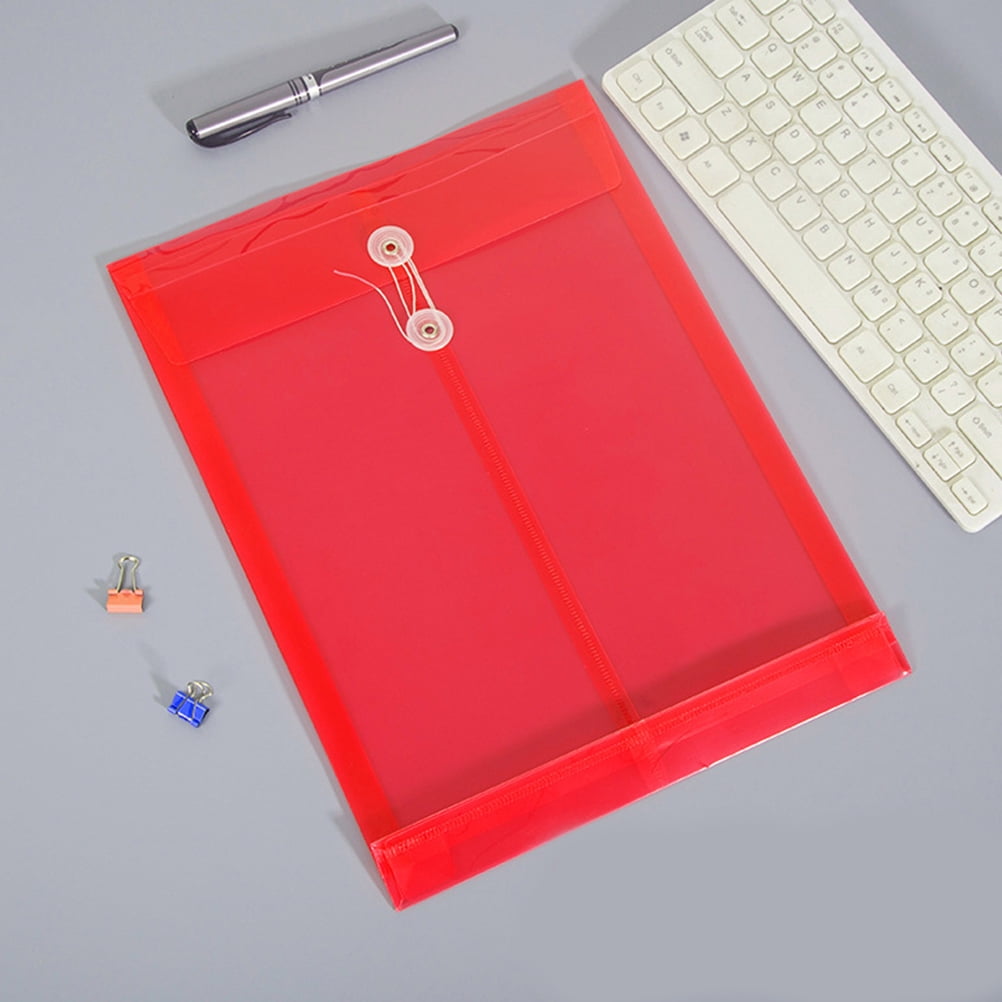 FRCOLOR 10Pcs Clear Plastic File Folders Document Organizer Box A4 ...