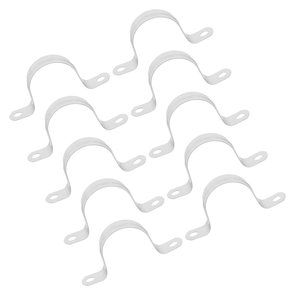 FRCOLOR 10Pcs Heavy Duty 2 Hole U-Tube Strap Clamp 35 mm Stainless ...