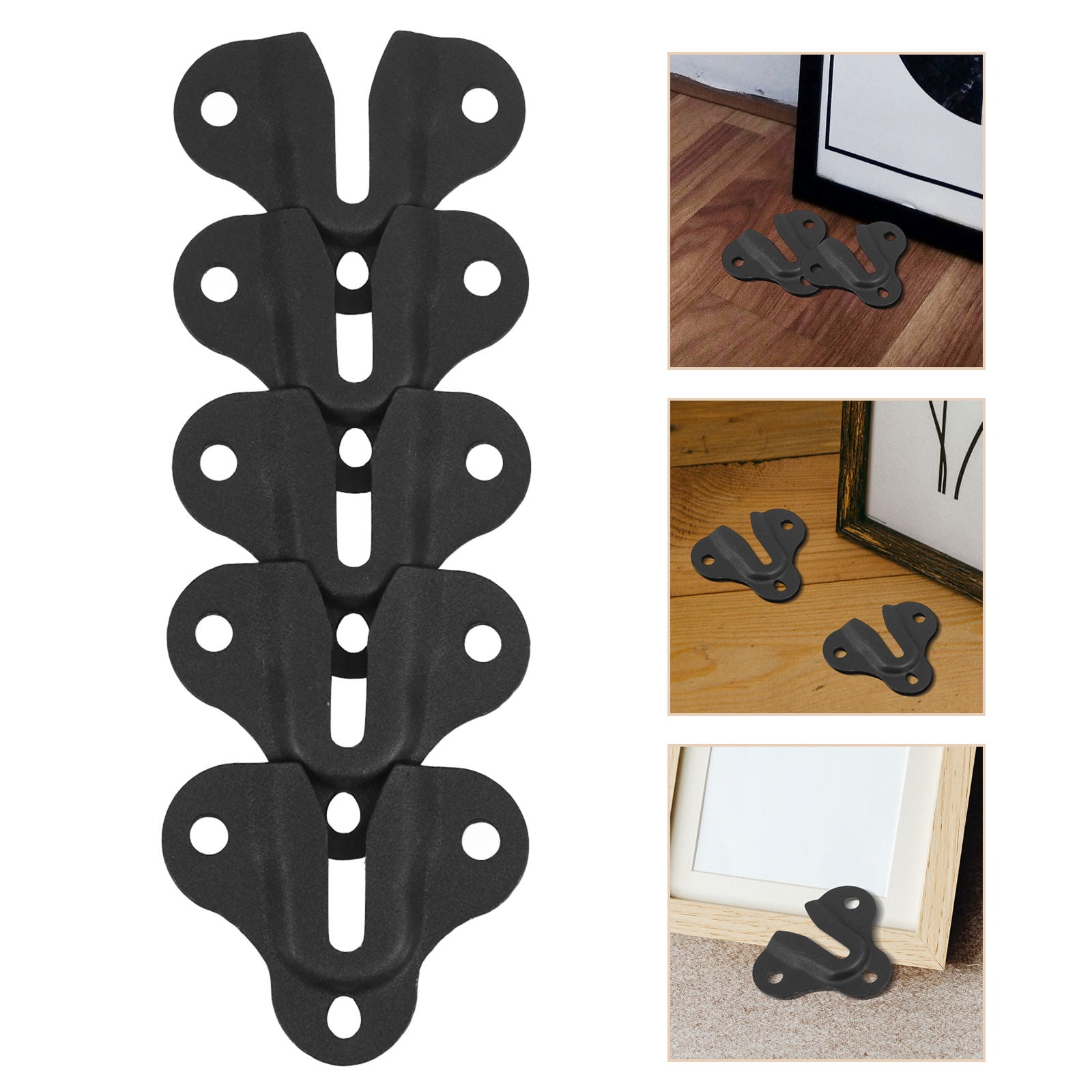 FRCOLOR 10Pcs Photo Frame Hanging Brackets Mounting Brackets Flush Mount Bracket Wall Picture ...