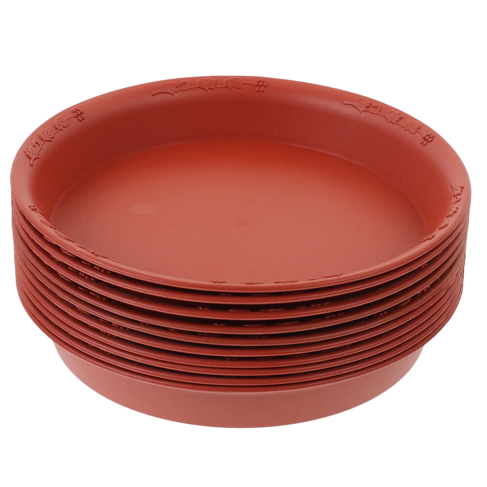 FRCOLOR 10Pcs Reusable Plant Saucer Tray Planter Drainage Round Saucer ...