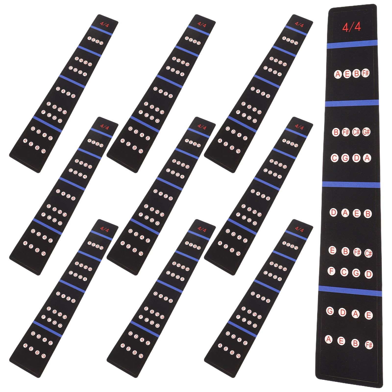 FRCOLOR 10pcs 4/4 Violin Finger Guide Fretboard Note Stickers Finger ...