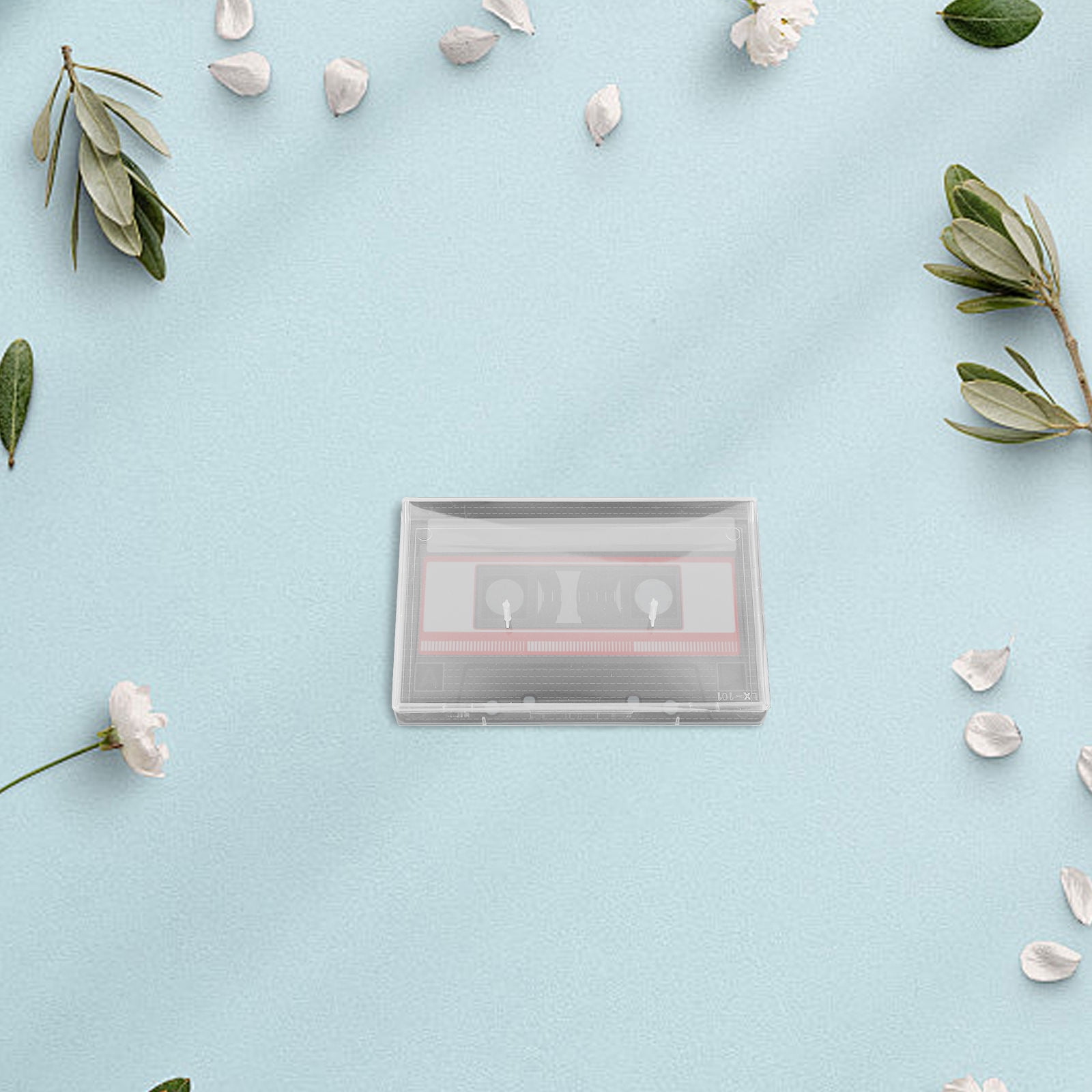 FRCOLOR 10pcs Cassette Tape Case Clear Plastic Cassette Box Audio ...