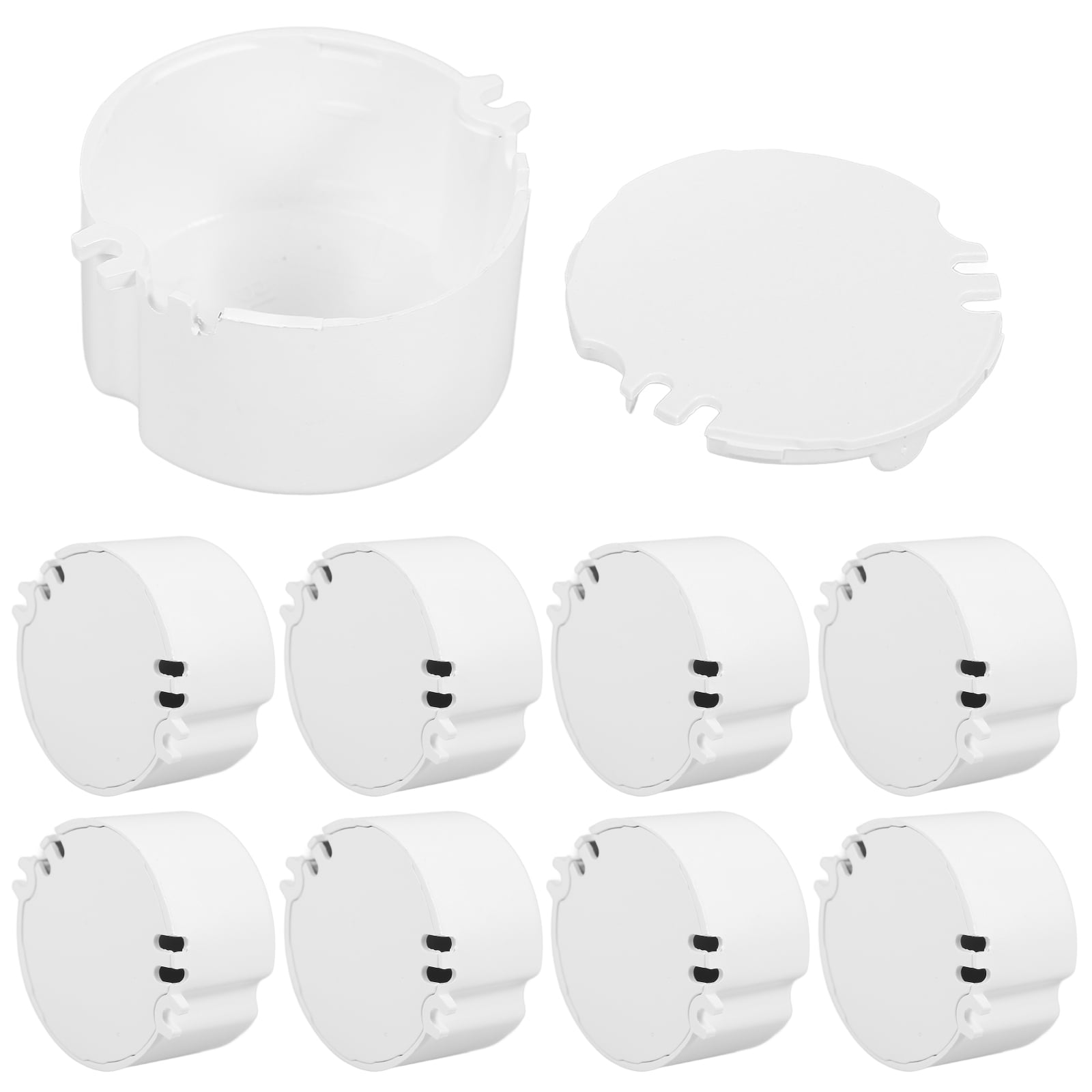 FRCOLOR 10pcs Circular Electrical Box Small Dry Box Circular Control ...
