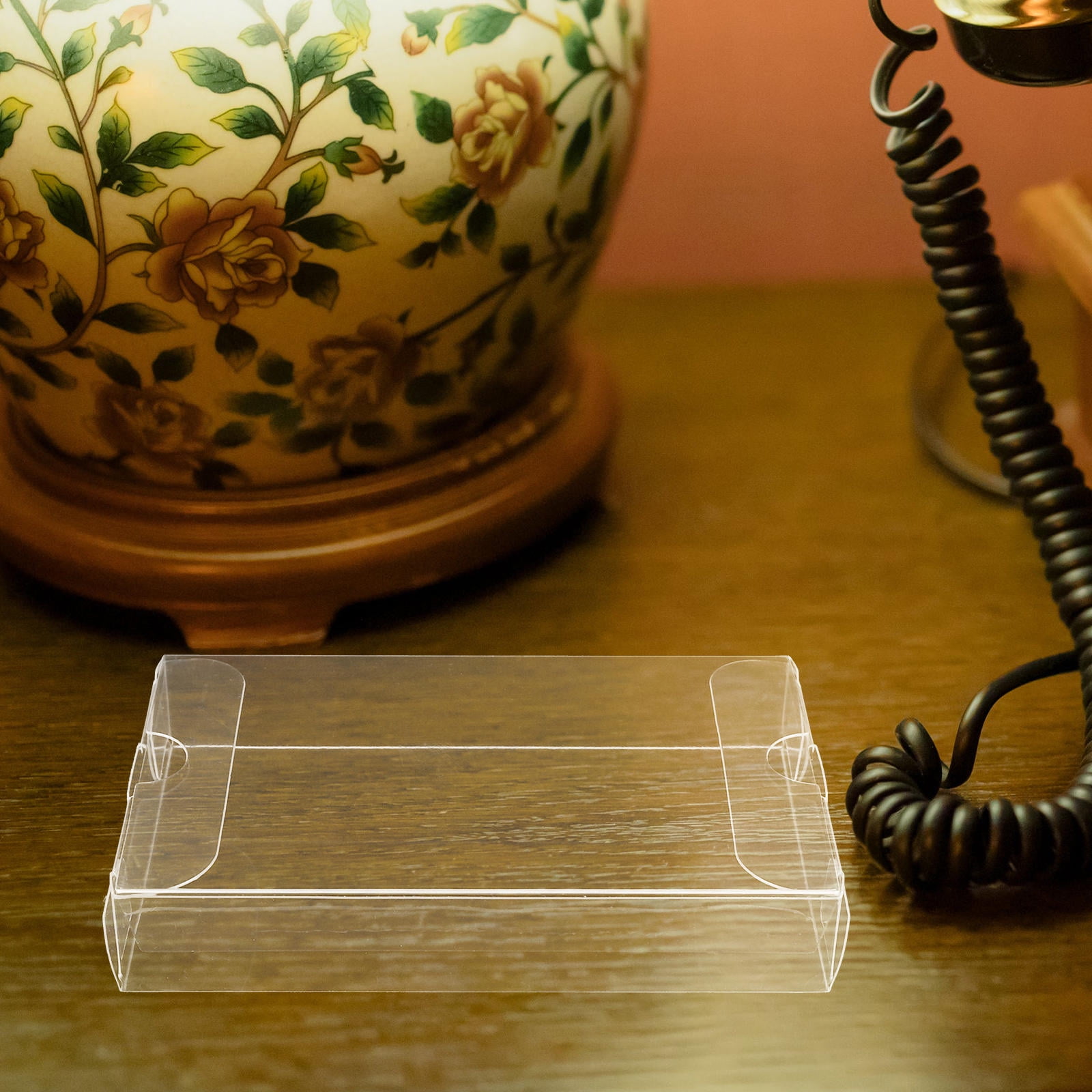 FRCOLOR 10pcs Clear Plastic Cassette Tape Storage Box PVC Cassette Tape ...