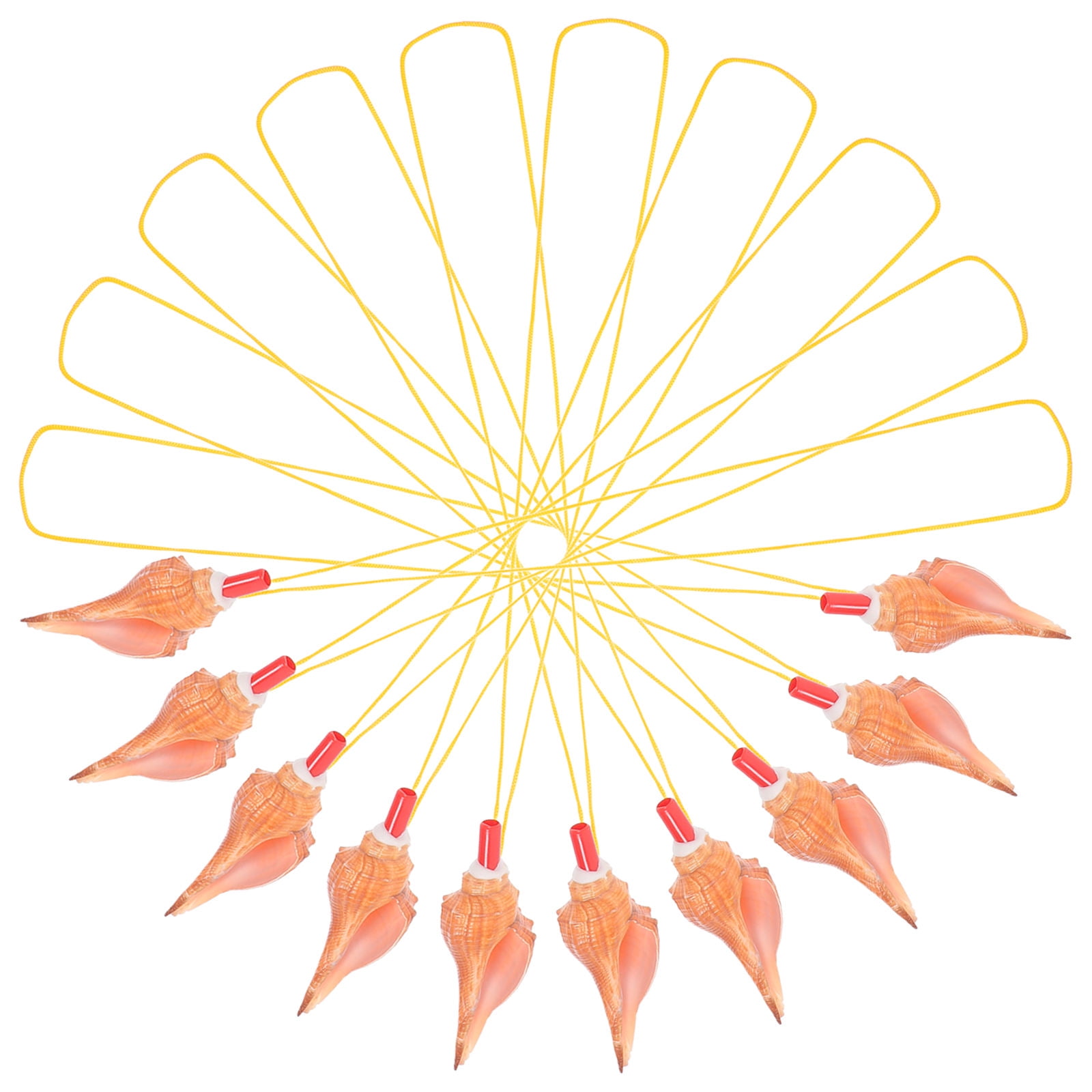 FRCOLOR 10pcs Conch Shell Horn Whistle Noise Maker For Blowing Conch ...