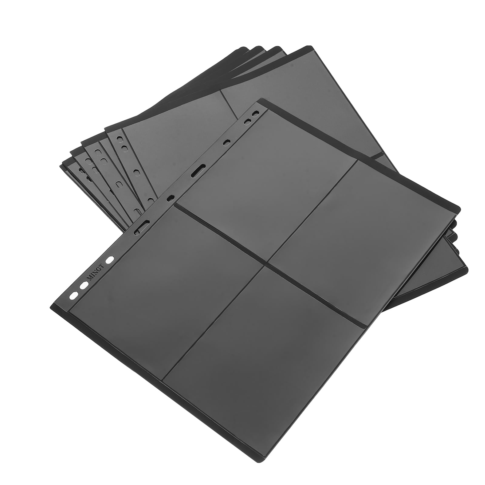 FRCOLOR Black PVC Stamp Album Sheets for Collection Book 10pcs Double ...